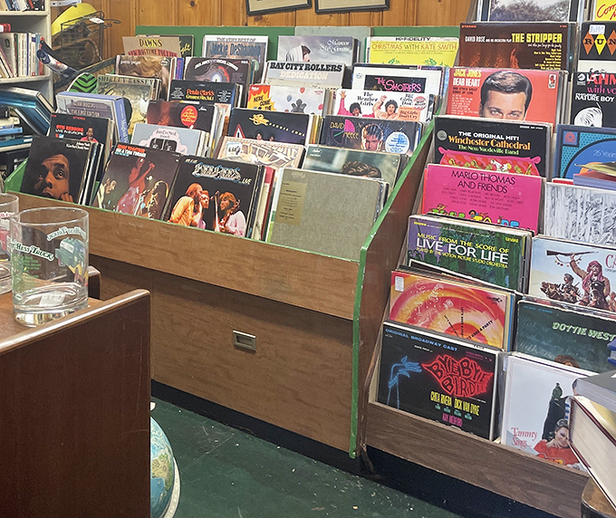 Vinyl heaven awaits music lovers with albums spanning decades. Spot that Bay City Rollers record? Someone's Saturday night in 1975 is about to become your Sunday afternoon soundtrack.