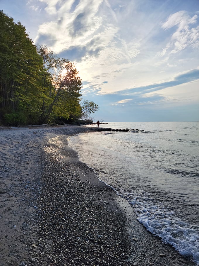 Lake Erie's shoreline at Walnut Beach offers a daily sunset show that no Netflix subscription could ever match.