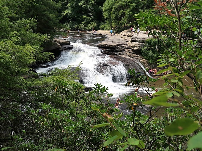 Swallow Falls creates nature's perfect amphitheater, where the soundtrack is rushing water and the audience sits on nature's own stone bleachers.