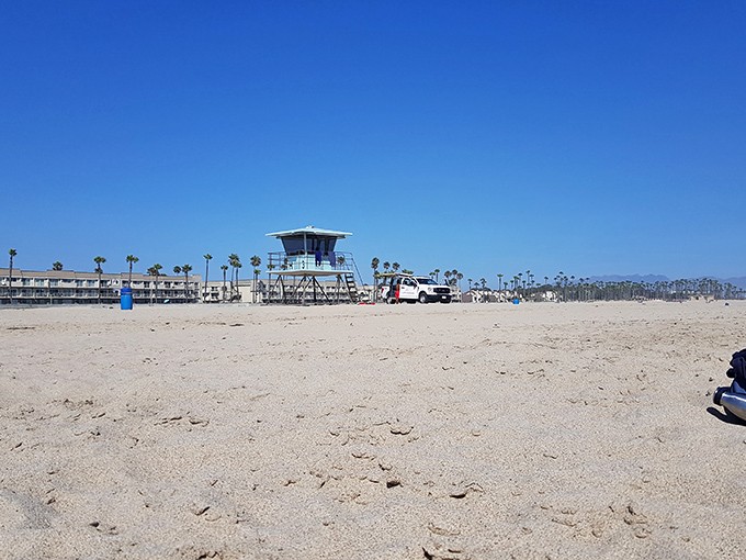 Where lifeguards still have time to chat about the weather between keeping everyone safe from sneaker waves.