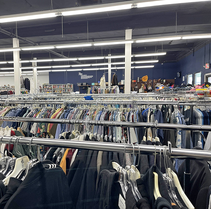 Ample parking means you won't circle the block like a vulture before discovering your next great find.