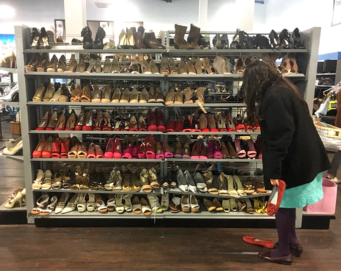 A shoe lover's paradise where yesterday's splurges become today's steals. More options than a Hollywood awards show afterparty!