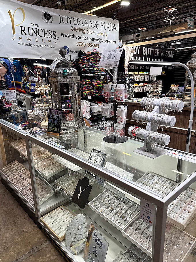 At The Princess Jewelry, sterling silver treasures gleam under fluorescent lights, tempting even the most budget-conscious magpie.