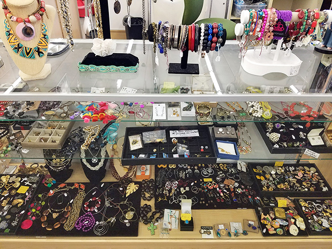 Jewelry heaven for magpies on a budget. These glittering treasures prove that previous owners had excellent taste&mdash;or delightfully questionable judgment.