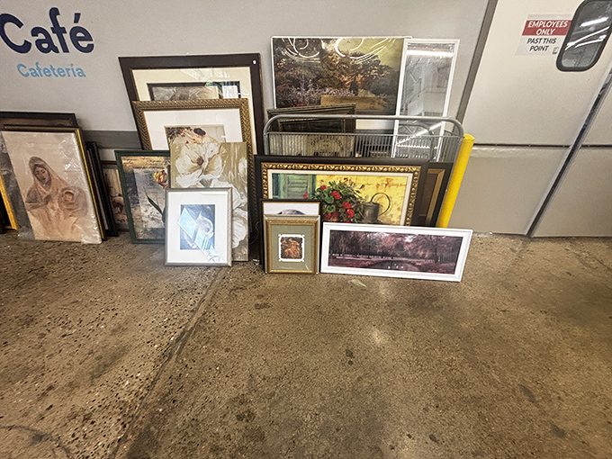 Someone's forgotten wall art becomes your conversation piece. These frames aren't just holding pictures; they're holding stories waiting to be continued.