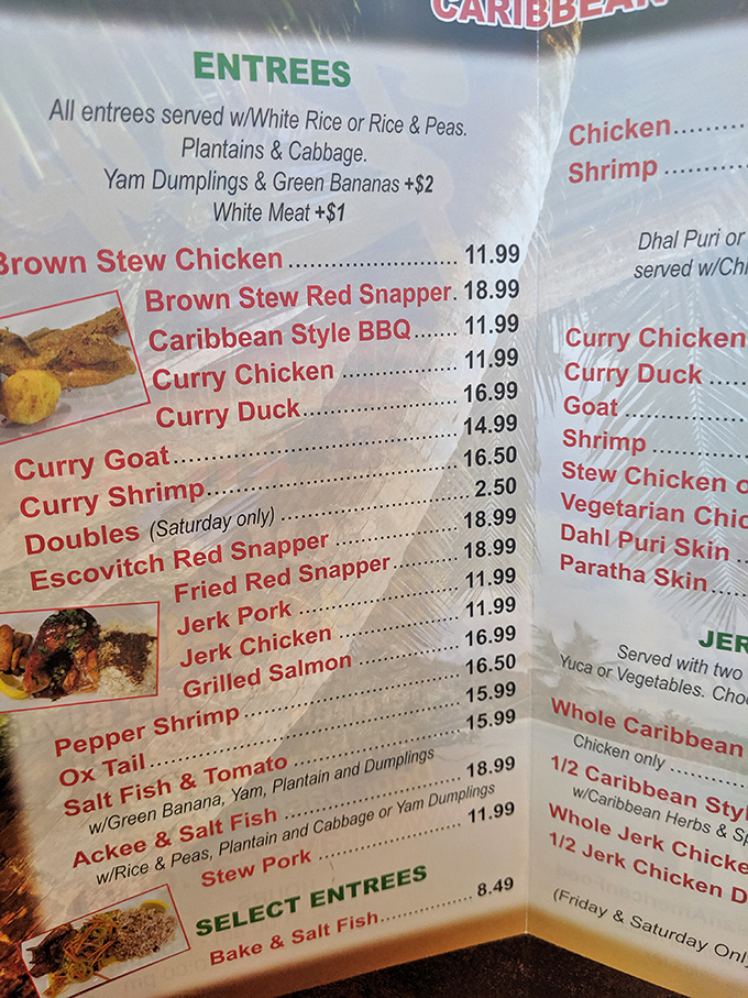 This menu isn't just a list of dishes – it's a treasure map where X marks the oxtail, and every option leads to culinary gold.