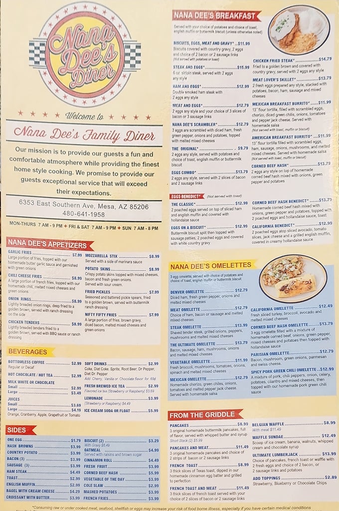 This isn't just a menu; it's a roadmap to happiness. Each item promises the kind of satisfaction that makes you close your eyes on the first bite.