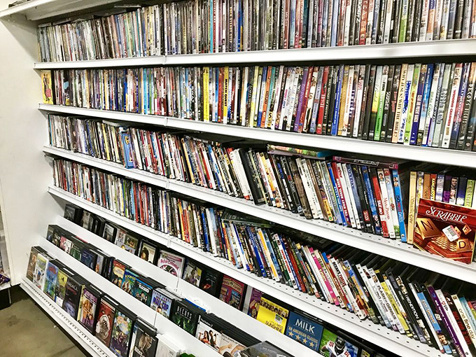 The DVD section: where forgotten blockbusters and cult classics find their second audience. Netflix who?