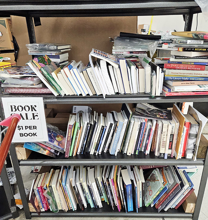 A bibliophile's dream at dollar-book prices. Someone's discarded memoir could become your next beach read or coffee table conversation starter.