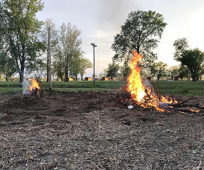 Nothing says "camping memories in the making" quite like a crackling bonfire under the Missouri twilight. S'mores, anyone?