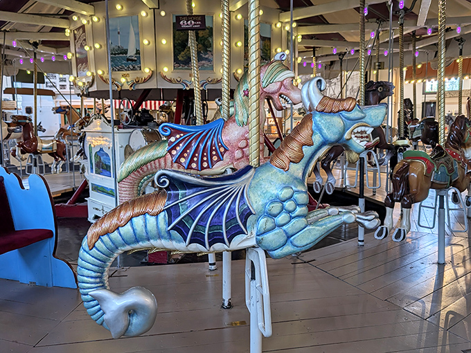 This sea dragon might not breathe fire, but with those iridescent scales and fantastical form, it certainly ignites the imagination of everyone who sees it.