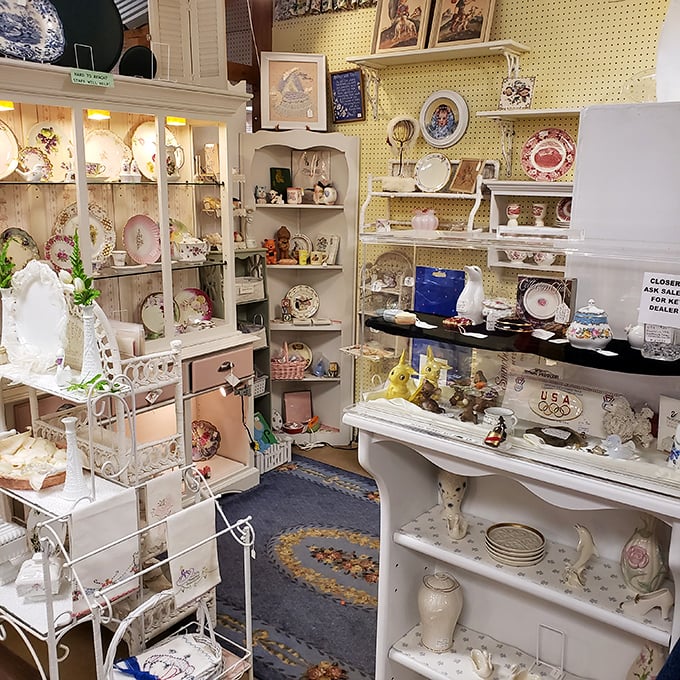 Grandma's china cabinet exploded into an entire room. These delicate treasures have survived decades of Sunday dinners and holiday gatherings.