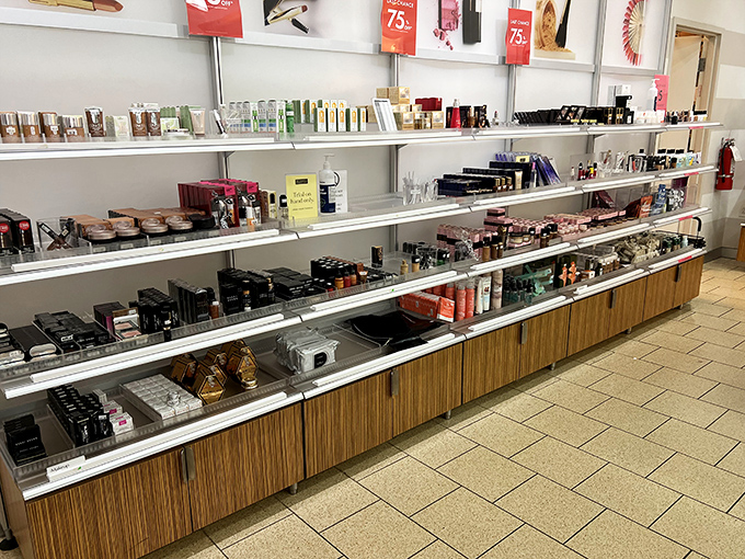 Beauty enthusiasts whisper reverently about The Cosmetics Company Store, where premium brands meet outlet prices in a treasure-hunter's paradise.