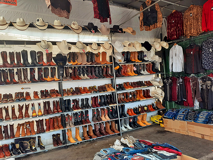 Boot heaven exists, and it's in San Jose. This impressive collection would make even John Wayne tip his hat in appreciation.