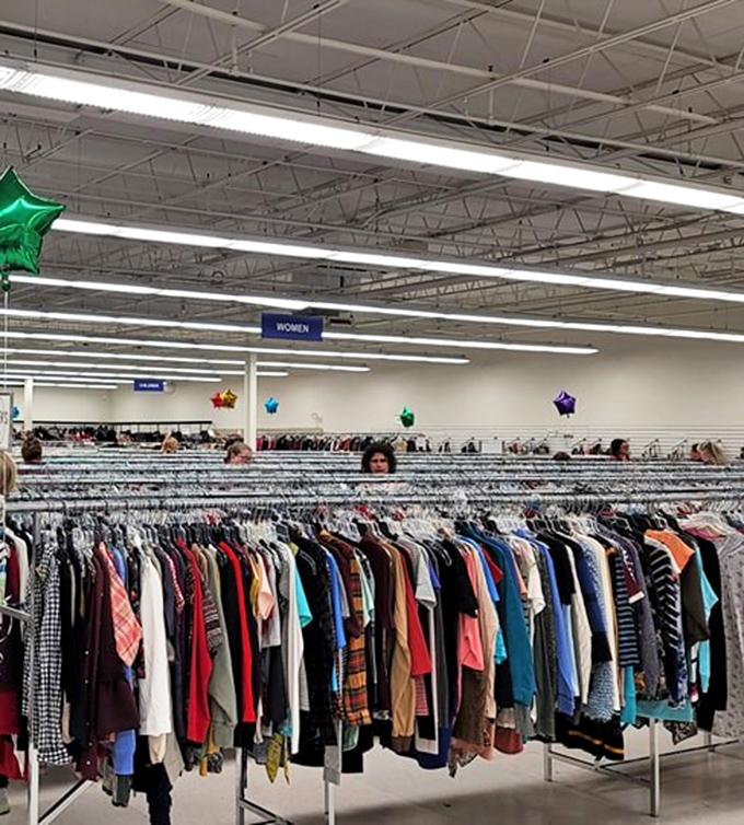 Rows stretching toward infinity, each one packed with possibilities that won't require a small loan to explore.