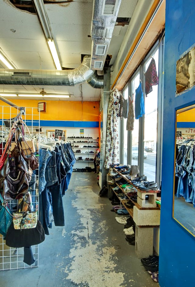 The corner location offers maximum visibility for this thrifting institution, where Philadelphia's past finds new purpose in present hands.