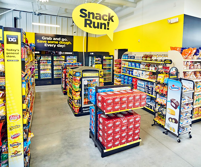 The "Snack Run!" sign isn't just decoration&mdash;it's a prophecy for what happens when you only planned "to grab one thing."
