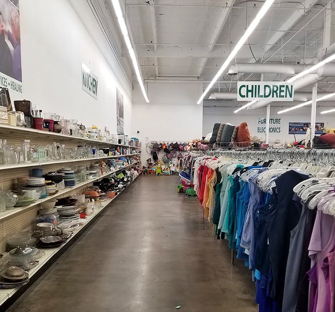 Organization is king here&mdash;kitchenware meets children's clothes in a pristine layout that makes department stores look chaotic by comparison.