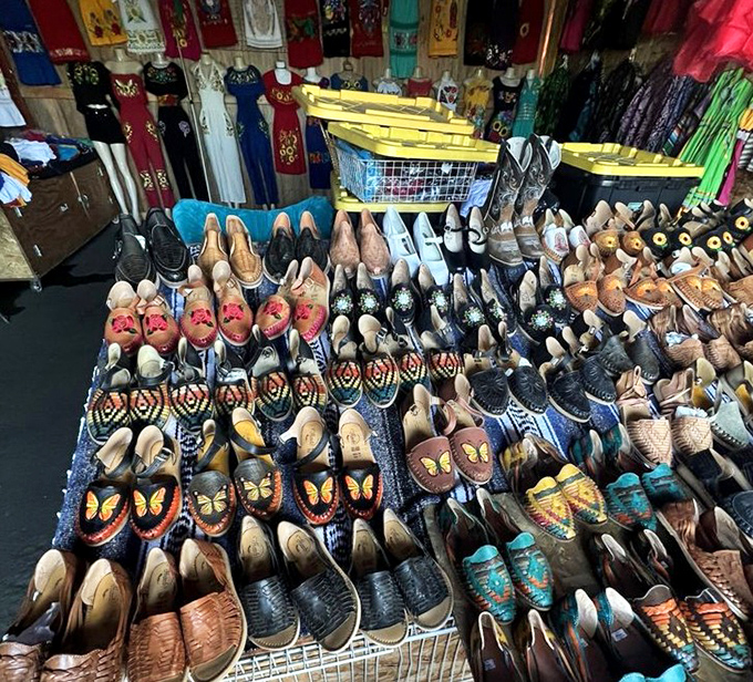 These aren't just shoes&mdash;they're wearable art. Handcrafted leather footwear with butterflies and intricate designs that would make Imelda Marcos swoon.