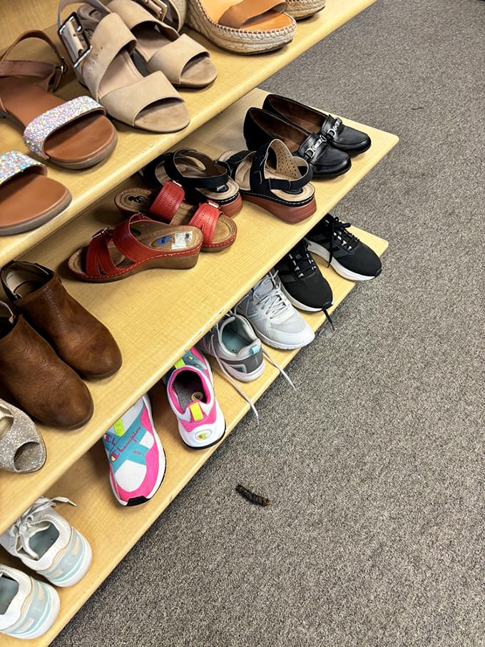 A lineup of footwear with stories to tell&mdash;from barely-worn designer loafers to colorful sneakers just waiting for their second chance at adventure.