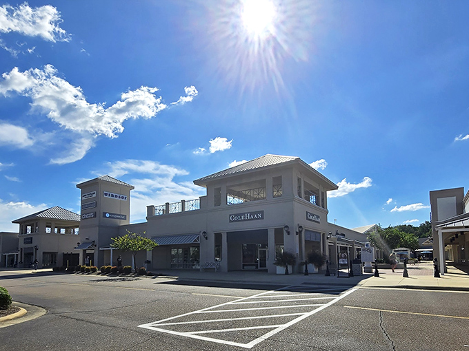 Under bright Mississippi skies, Cole Haan beckons with promises of footwear that won't make your feet or your credit card cry.