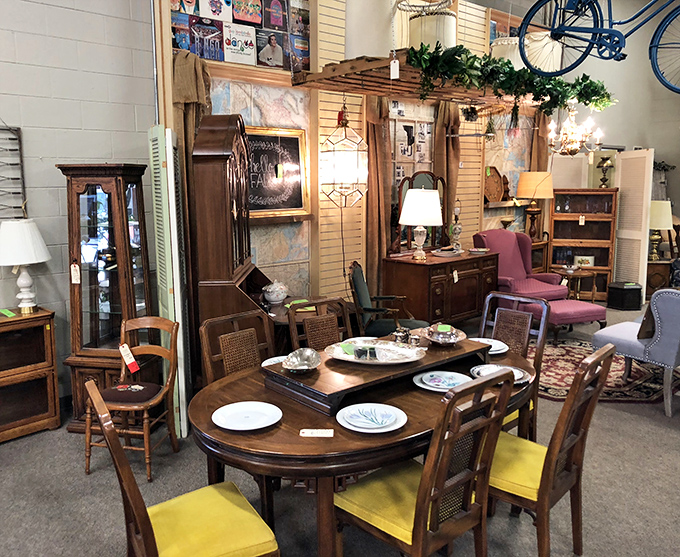 Dining sets arranged like they're waiting for guests to arrive—just add your family and some home-cooked memories.