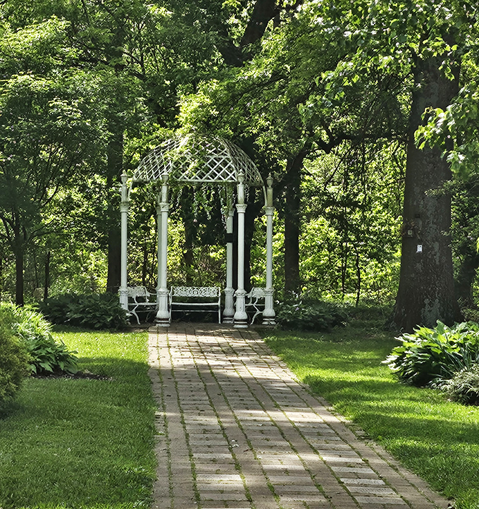 This elegant gazebo isn't just Instagram-worthy&mdash;it's a time machine to when people courted in gardens instead of swiping right.