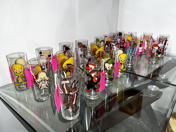 These cartoon character glasses prove that fast-food promotions once created genuine childhood magic moments.