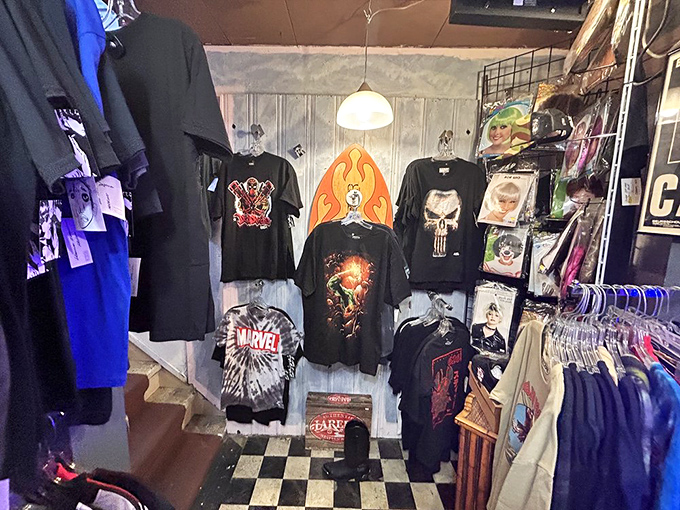 Band tees that saw real concerts when tickets cost less than a sandwich &ndash; Marvel included, naturally.