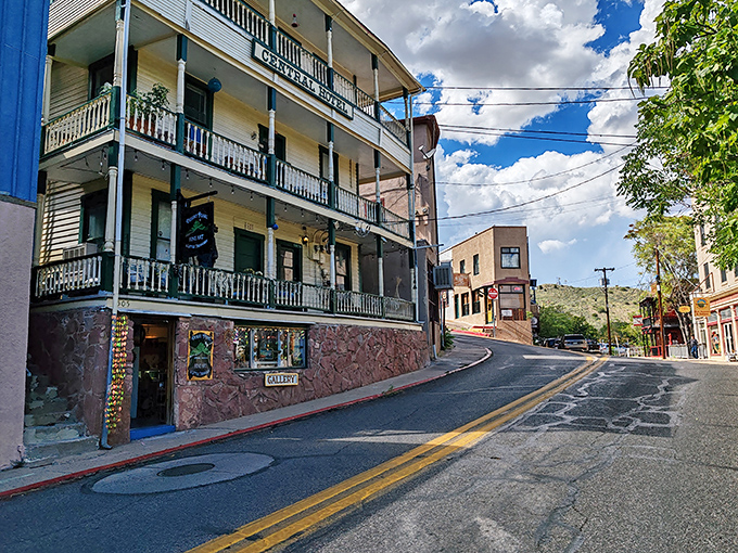 The Connor Hotel stands as Jerome's architectural time capsule, its balconies offering front-row seats to the town's daily drama of tourists versus gravity.