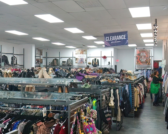 The clearance section: where patience and perseverance are rewarded with finds that'll make your friends question your "thrift store" claims.