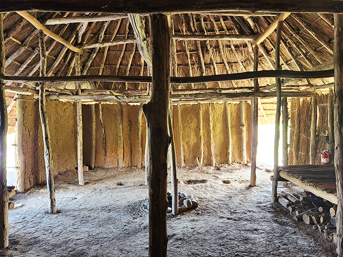 Inside these walls, ancient engineering meets functional design. The interior structure reveals wooden posts that have supported families for centuries&mdash;no IKEA instructions required.