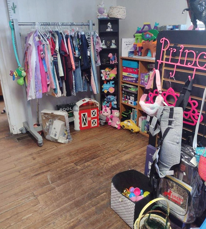 The children's corner&mdash;where yesterday's toys await new adventures and tiny fashionistas find their next statement piece without breaking the piggy bank.