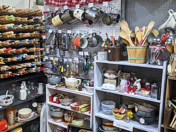 Kitchen tools with more character than most reality TV stars. Each wooden spoon has stirred decades of family recipes.