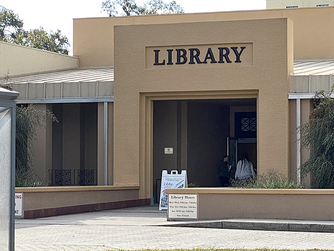 The Inverness Library welcomes bookworms and knowledge-seekers with its understated elegance and promise of air-conditioned literary adventures.