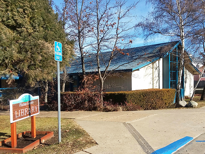 The Plumas County Library proves that not all treasures come in grand packages – this modest building houses stories waiting to transport visitors beyond the mountains.