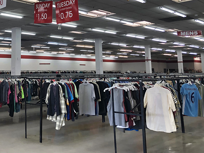 Sunday's $1.50 specials and Tuesday's $0.75 deals aren't typos—they're the reason savvy shoppers plan their week around thrift store visits rather than happy hours.