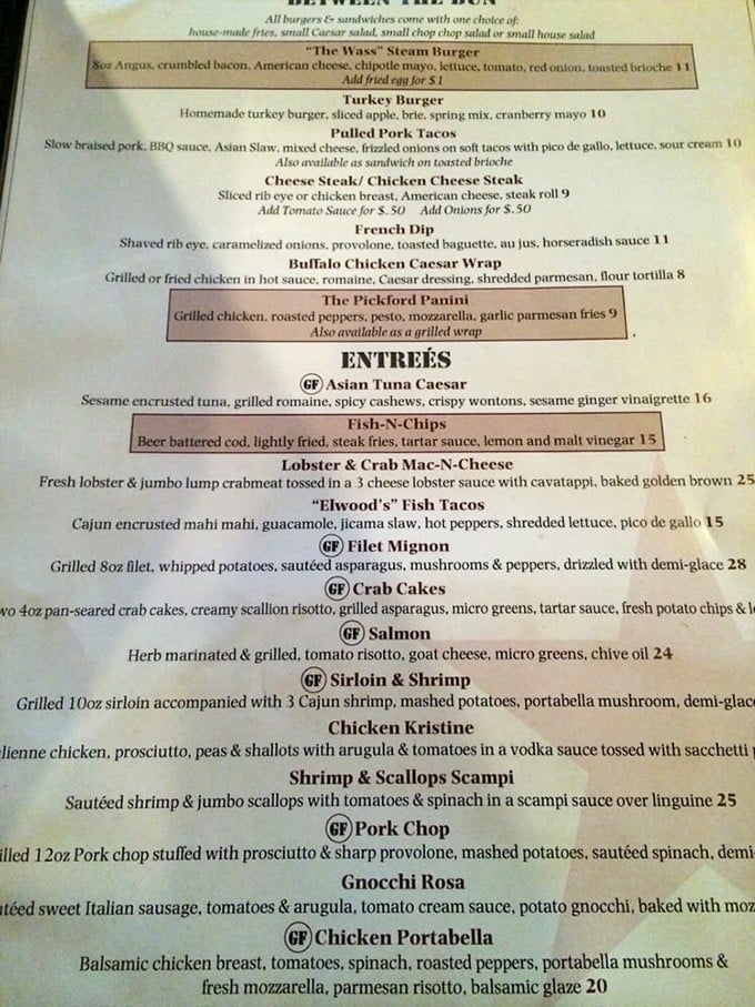 A menu that reads like a love letter to comfort food, with enough variety to satisfy both the adventurous eater and the "I know what I like" crowd.