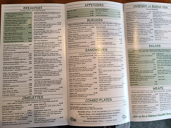 A menu so extensive it requires strategic planning. Like choosing which rides to hit first at Disneyland, but every option leads to deliciousness.