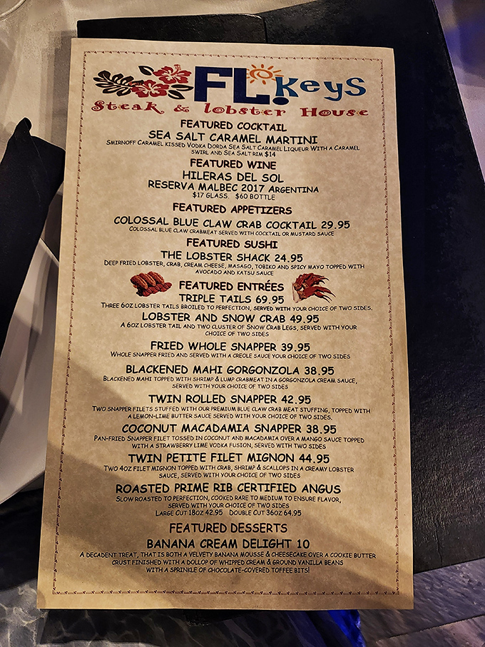 This isn't just a menu &ndash; it's a treasure map to culinary bliss, with each item promising its own delicious adventure.