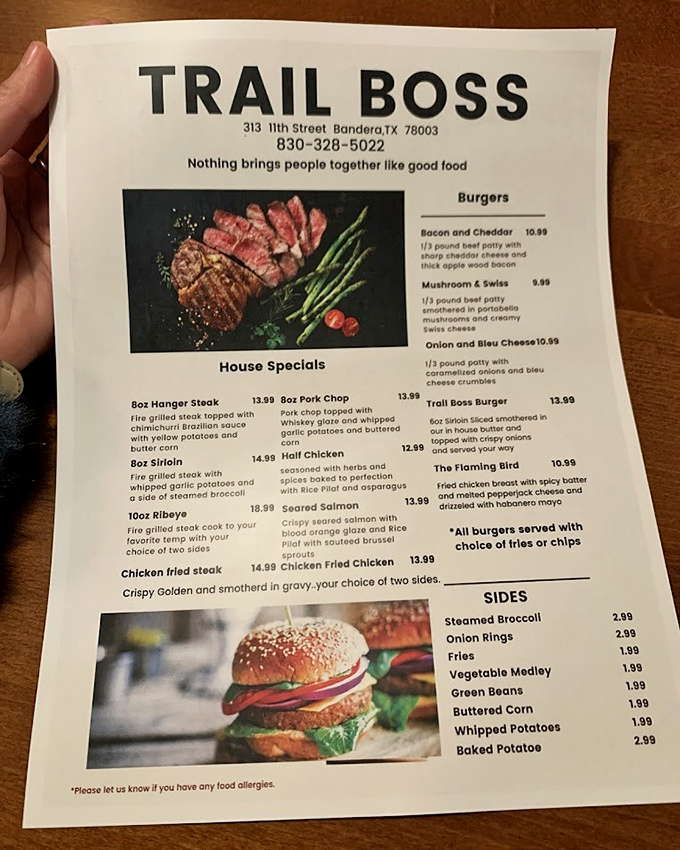 A menu that reads like a love letter to carnivores, with prices that won't send you galloping for the hills.