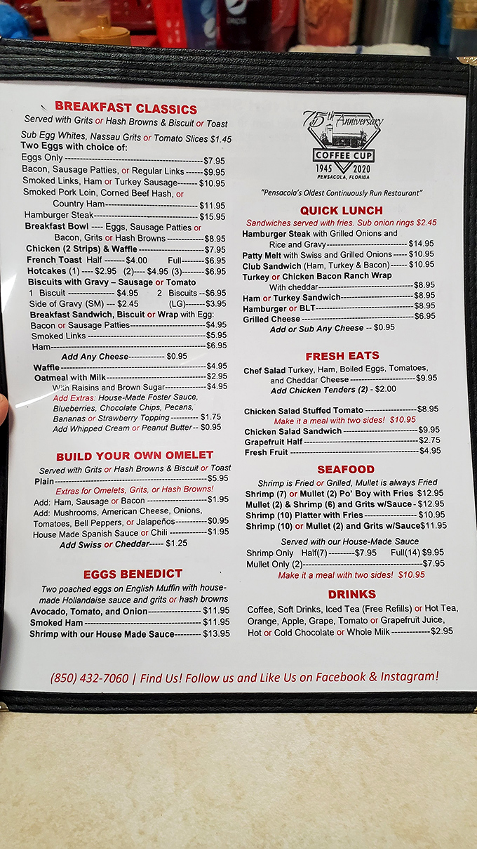 This menu isn't trying to impress you with fancy descriptions&mdash;it's the culinary equivalent of "I am what I am," and what it is happens to be delicious.