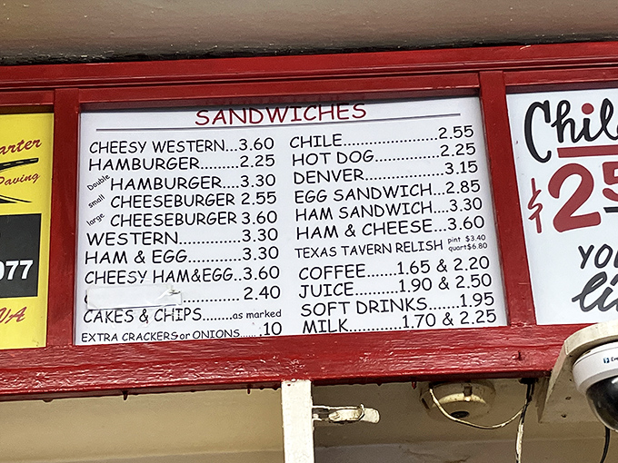 A menu board that proves simplicity never goes out of style—no avocado toast or deconstructed anything, just honest American classics.