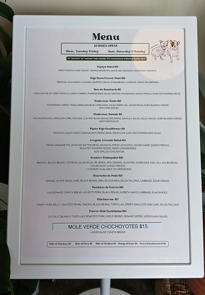 This menu reads like a love letter to regional Mexican cuisine. Each dish promises a culinary adventure beyond the realm of combo plates.