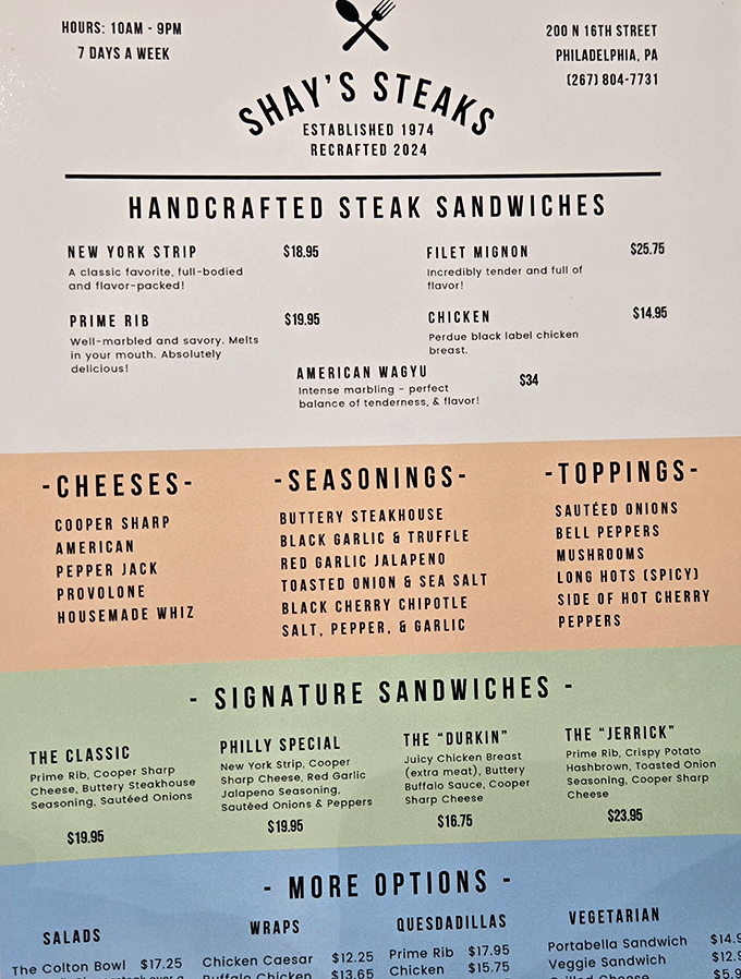 A menu that reads like a love letter to carnivores &ndash; Cooper Sharp cheese and black garlic truffle seasoning? Be still my beating heart!