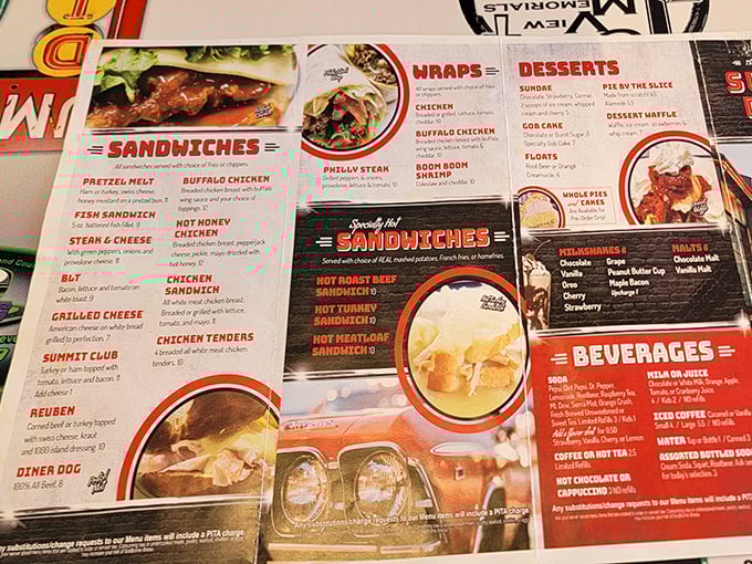 The menu reads like a love letter to American classics&mdash;hot roast beef sandwiches, Reubens, and breakfast served all day. Decision paralysis never tasted so good.