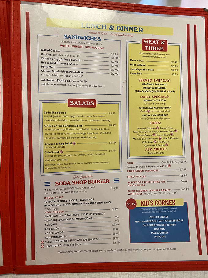 The menu reads like a love letter to Southern comfort food, with the meat-and-three taking center stage in this culinary drama.