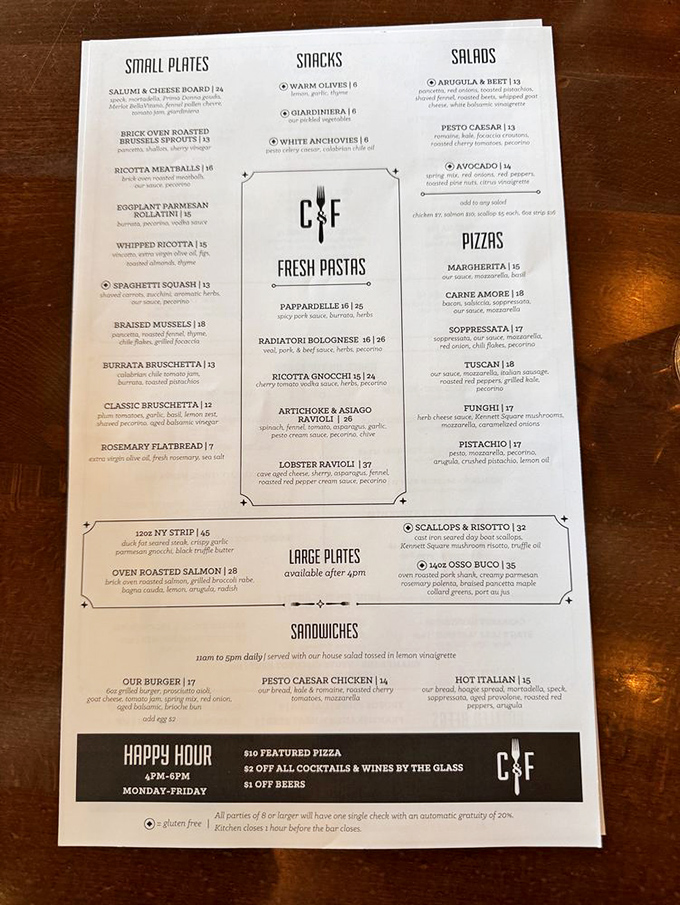 The menu reads like a love letter to Italian cuisine &ndash; small plates for sharing, fresh pastas for savoring, and pizzas worth fighting over.