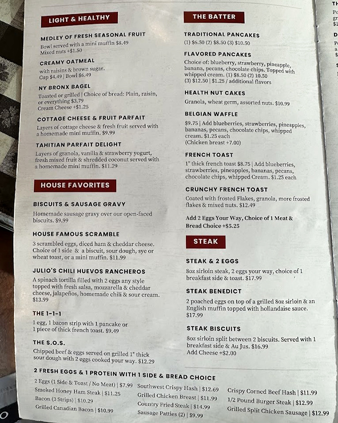 The menu at Joe's reads like a love letter to American breakfast classics. No molecular gastronomy here, just the comfort food your taste buds have been missing.