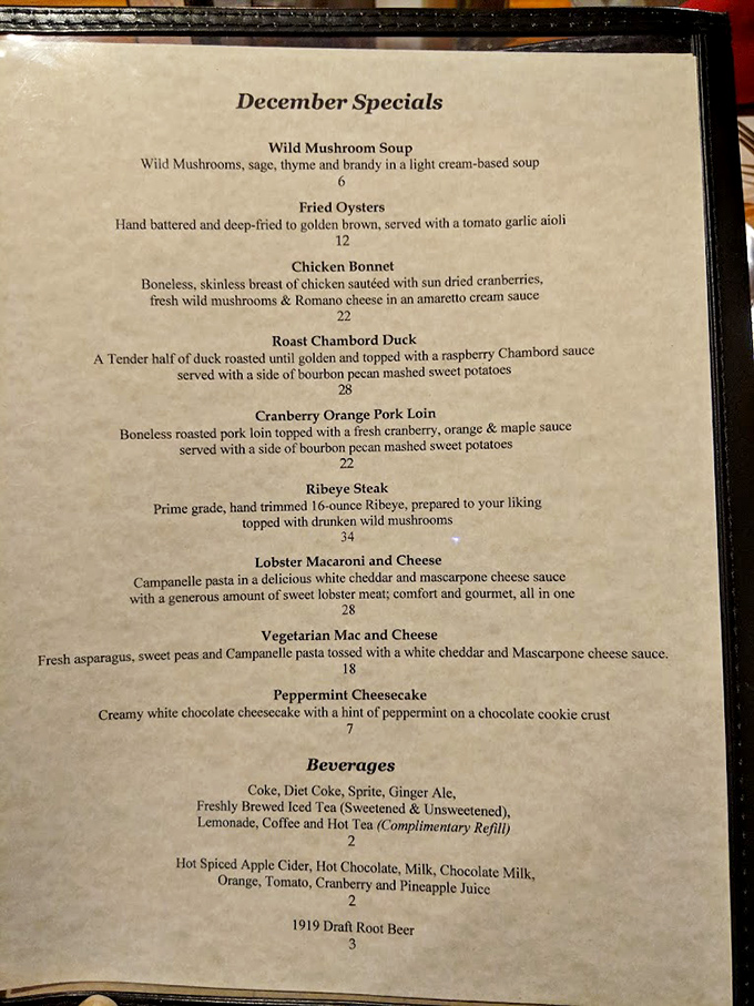 The menu reads like a love letter to comfort food, with seasonal specials that would make Benjamin Franklin postpone that whole kite experiment.
